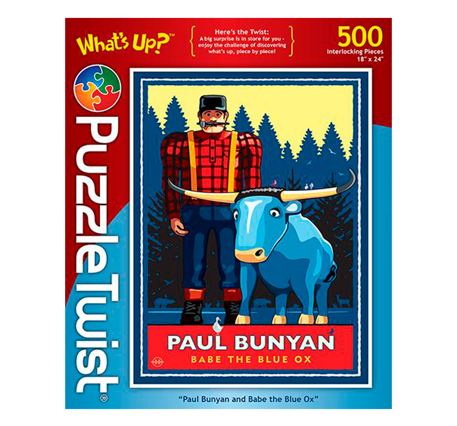 Paul Bunyan and Babe the Blue Ox Puzzle – 218 Clothing + Gift